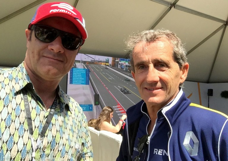 Alain Prost with Alain Gayot in Long Beach | Alain Gayot Photos Gallery
